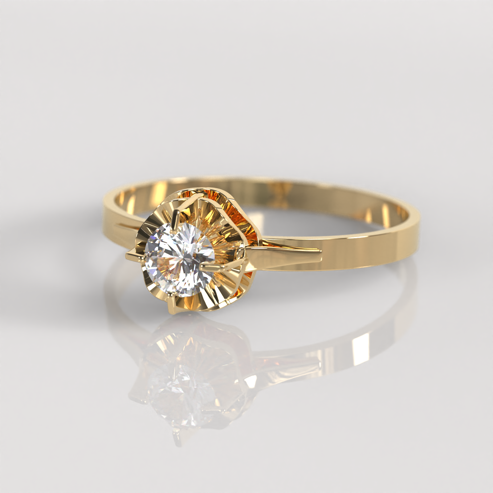 Anillo Chatón - Oro Amarillo 18K – Diora Joyas